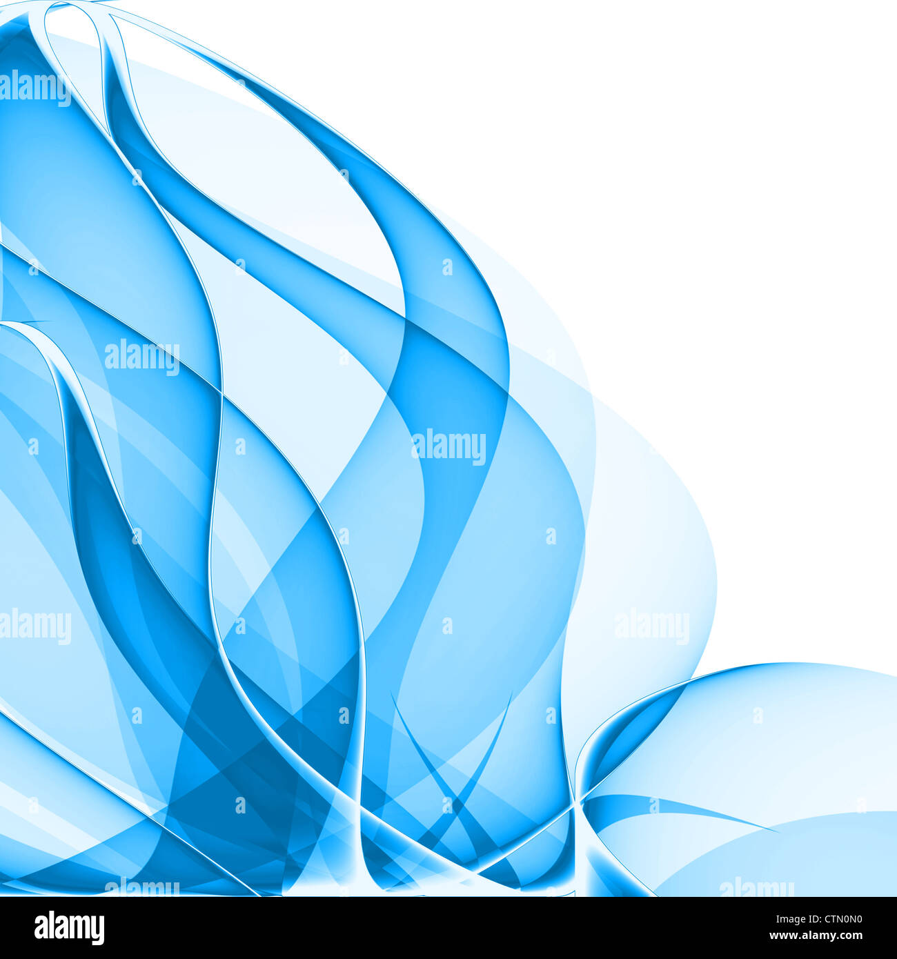 elegant wavy design on a white Stock Photo - Alamy