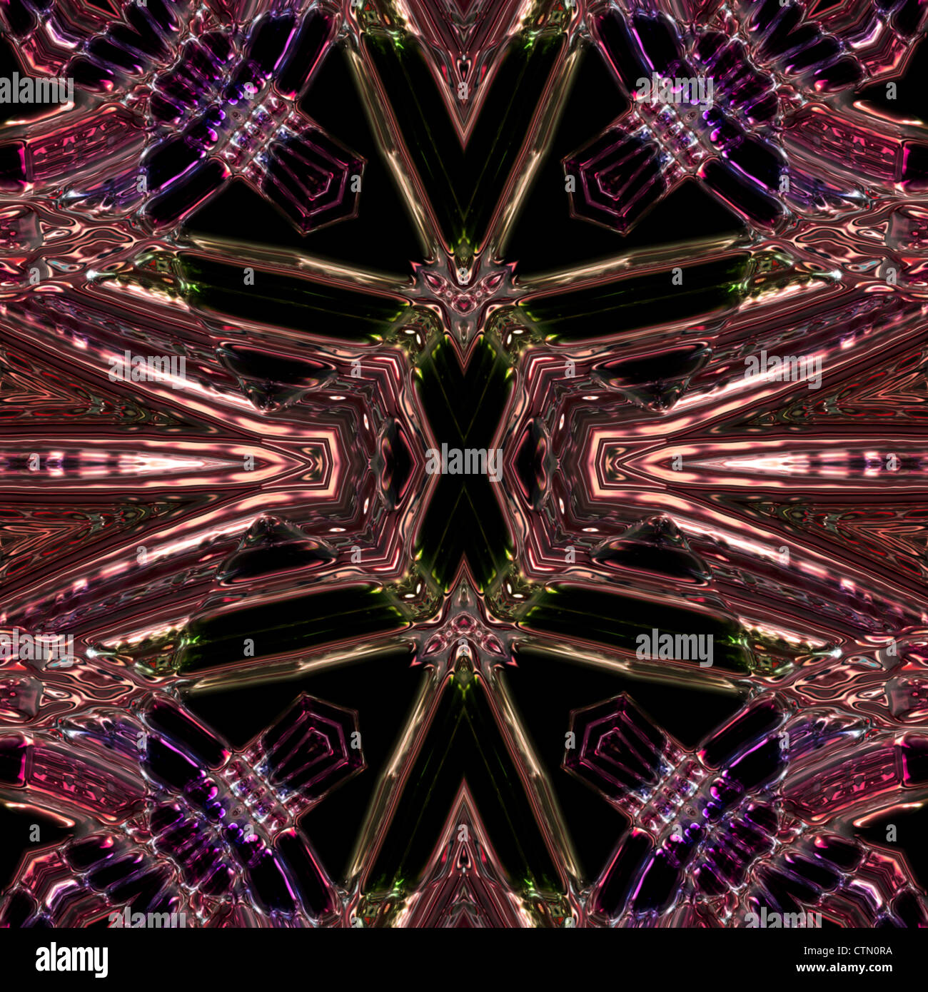 Abstract illustrated glass object Stock Photo - Alamy