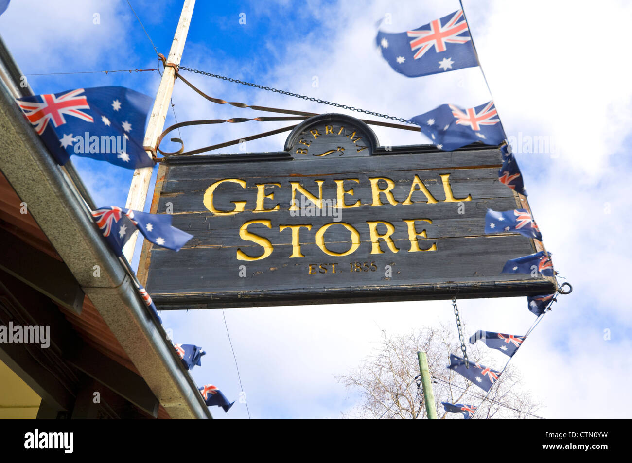General Store Sign, 1855, Berrima, Southern Highlands, New South Wales ...