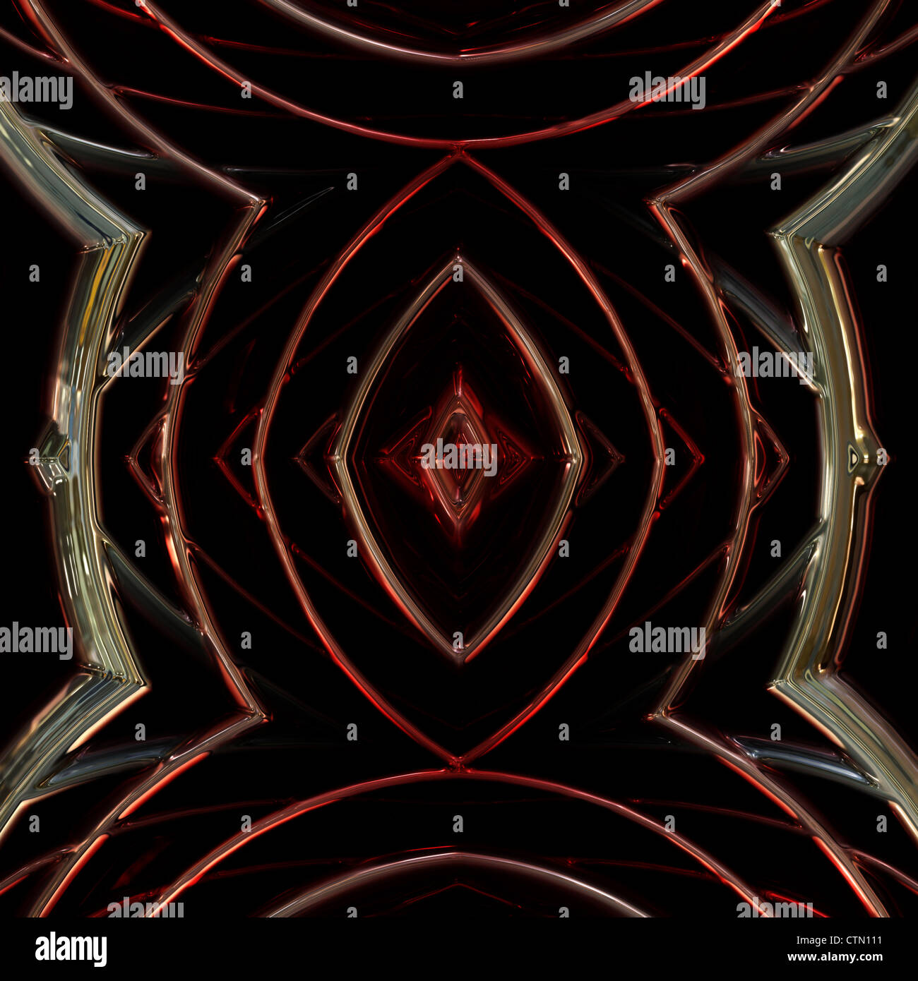 Abstract illustrated glass object Stock Photo - Alamy