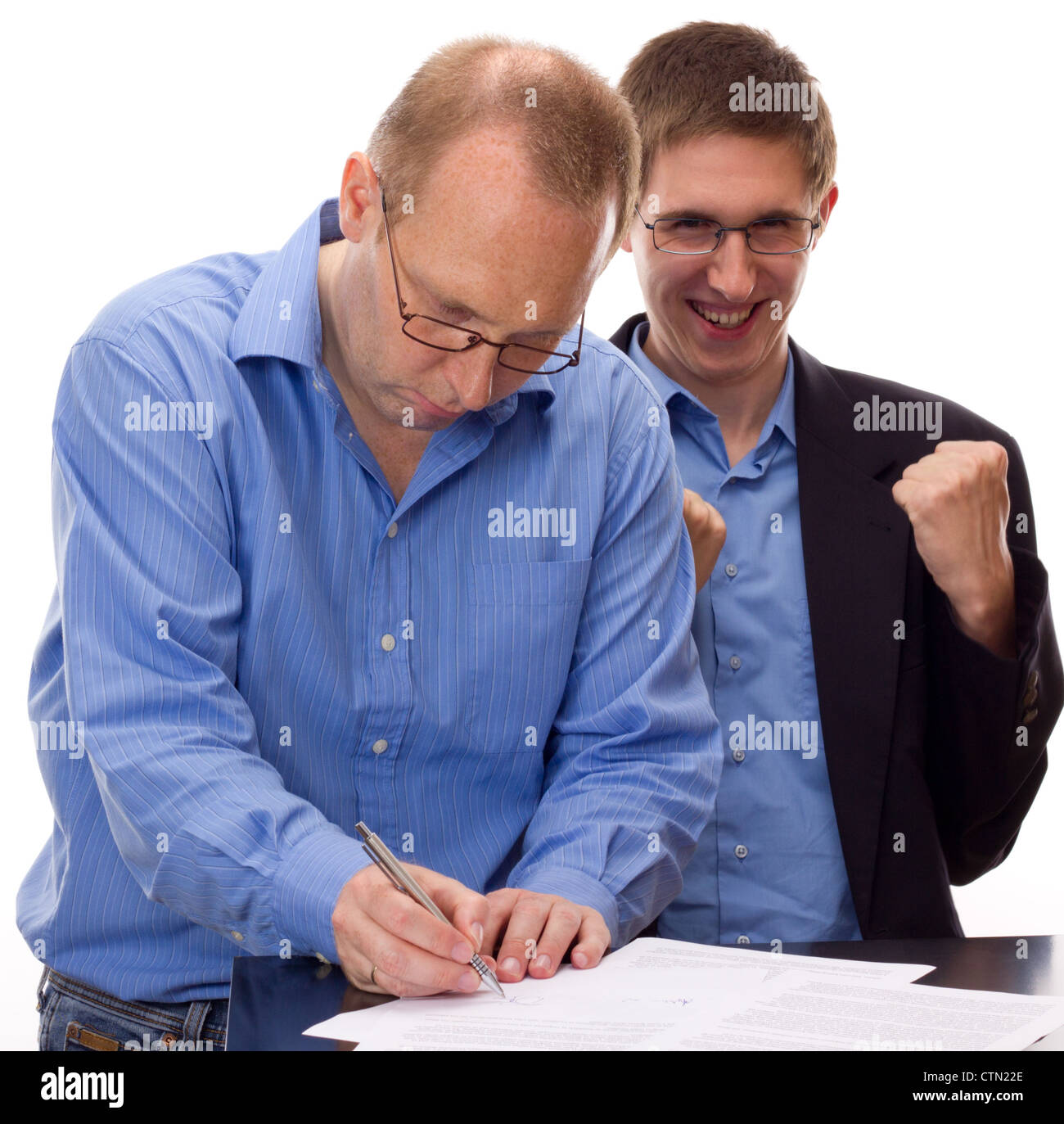Signing of the agreement hi-res stock photography and images - Alamy