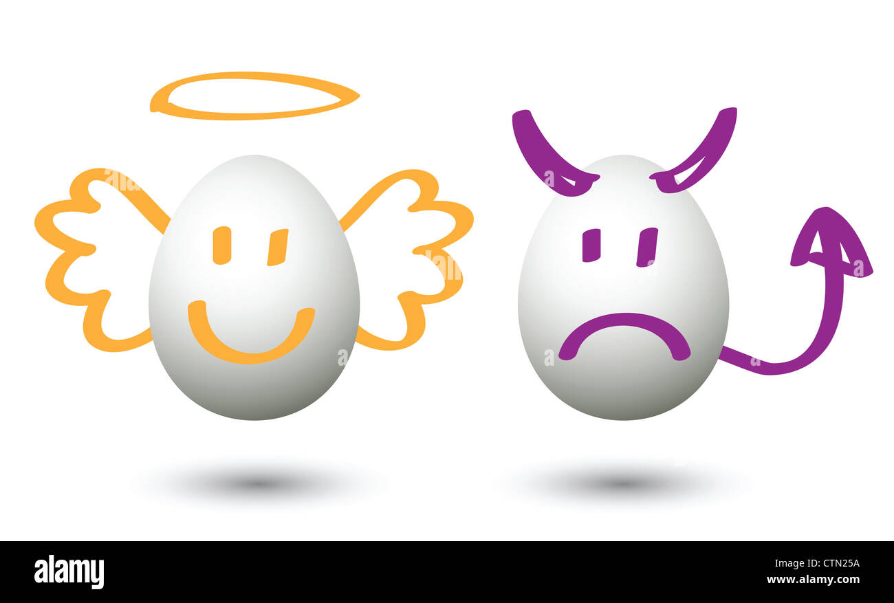 Good and evil icon hi-res stock photography and images - Alamy