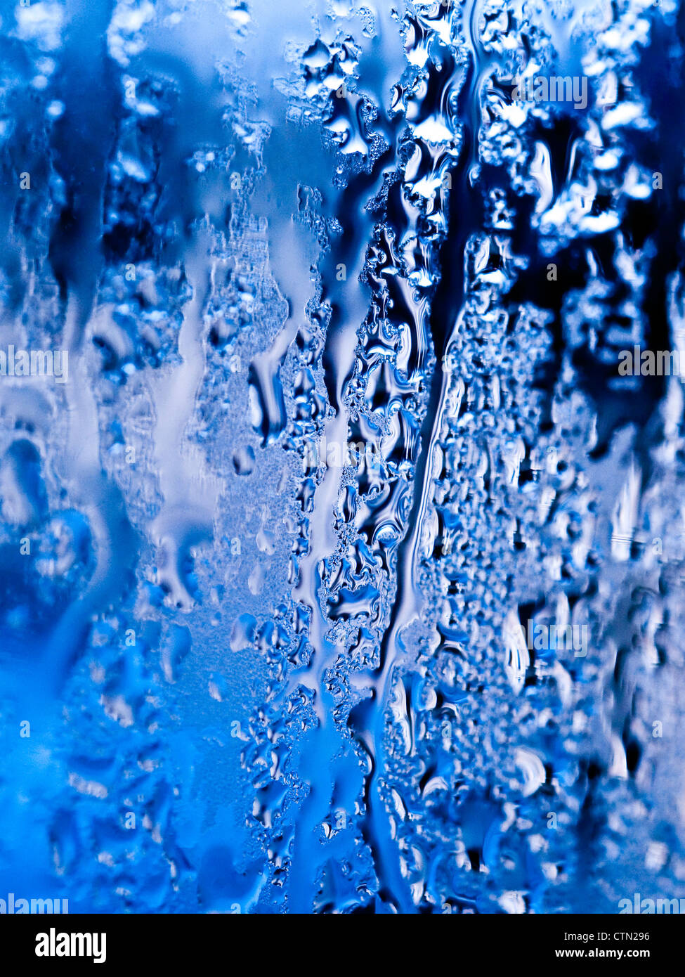 Dripping condensation on window glass - France Stock Photo - Alamy
