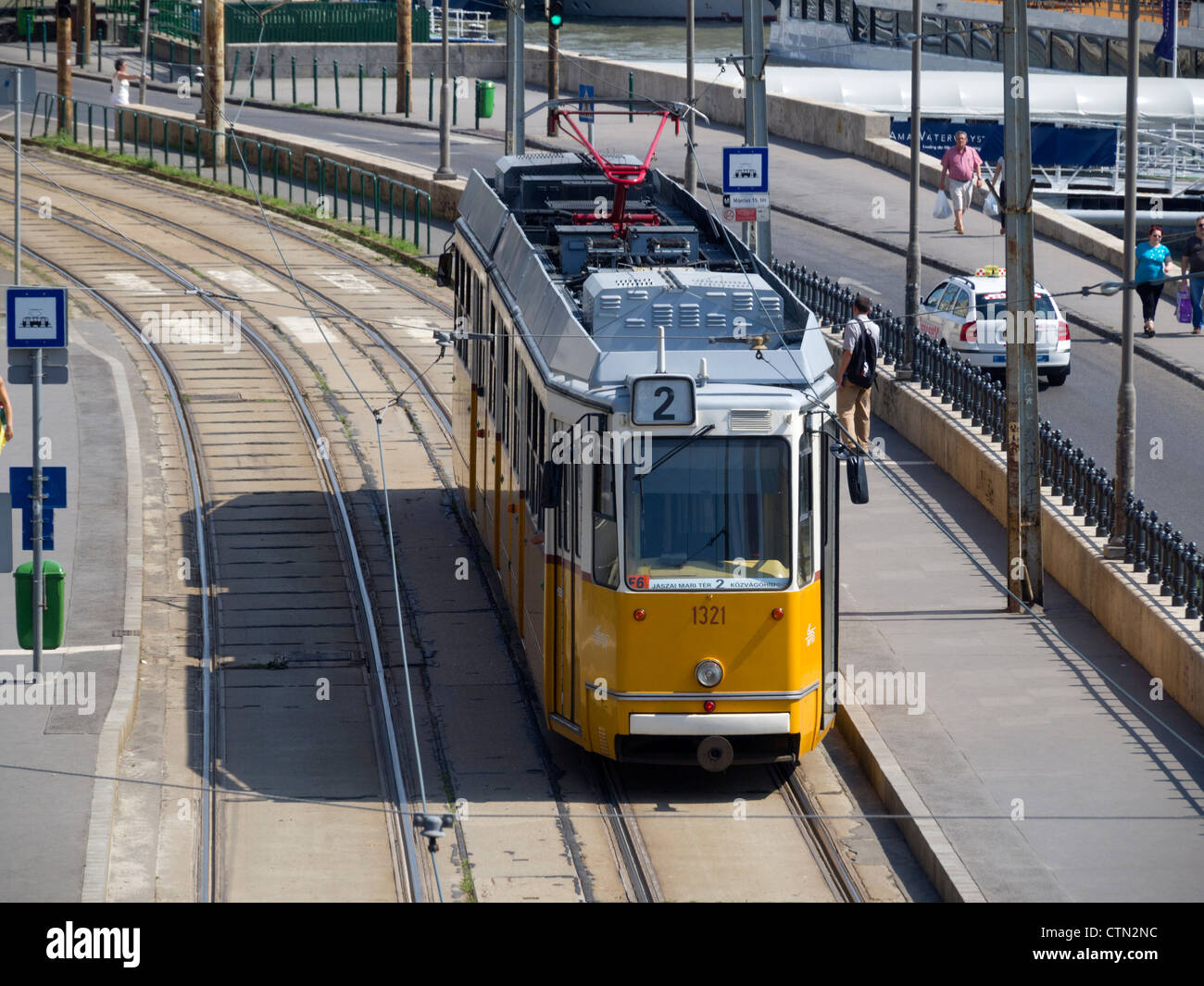 Tram viewed from above Stock Photo - Alamy
