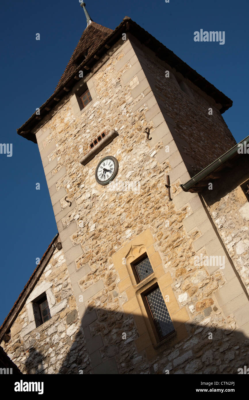 Clock tower, old town, Annecy, France Stock Photo - Alamy