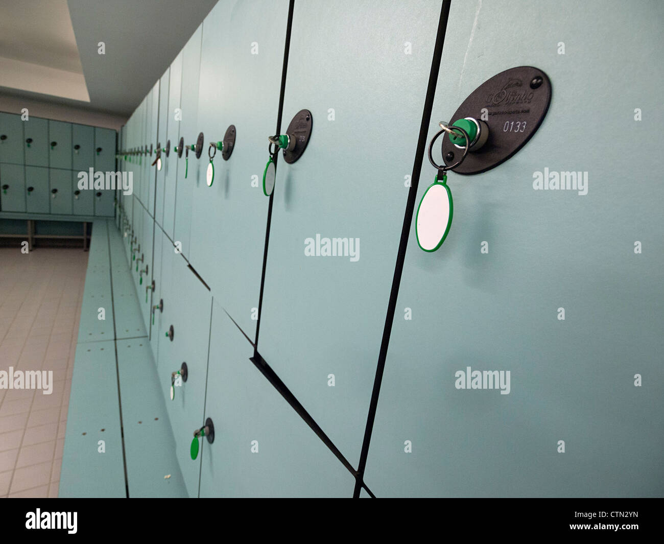 Empty locker room Stock Photo - Alamy