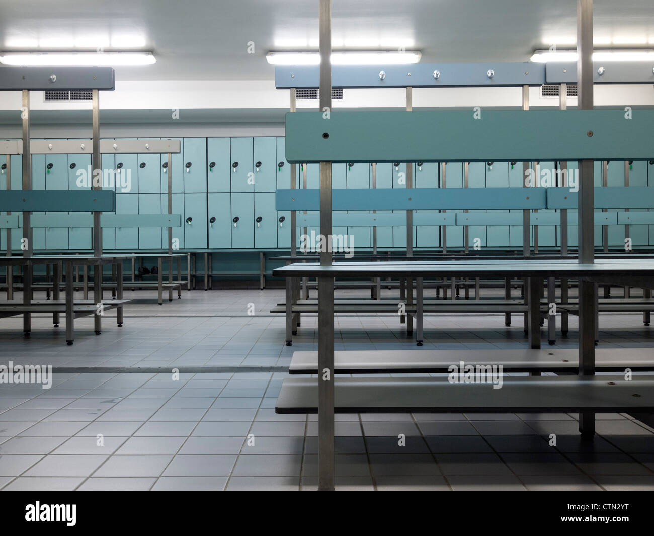 Empty locker room Stock Photo - Alamy