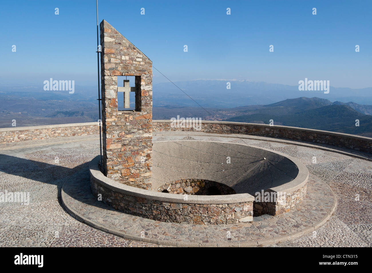 Sundial at Peña de Francia, Spain, Europe Stock Photo - Alamy