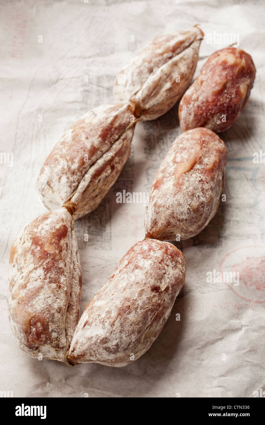 Bra Sausage, a specialty of Bra, Piemonte, Italy Stock Photo - Alamy