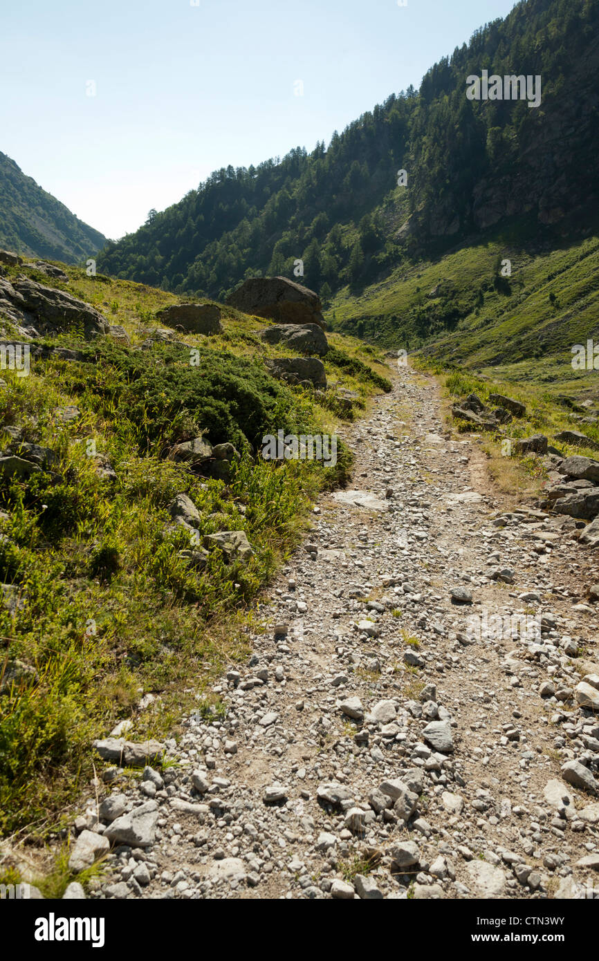 Hiking trail, Alps, Italy Stock Photo - Alamy