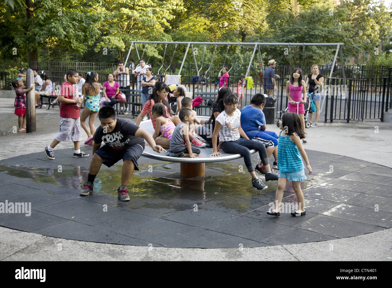 Children have a good time at the Vanderbilt Playground in Prospect Park ...