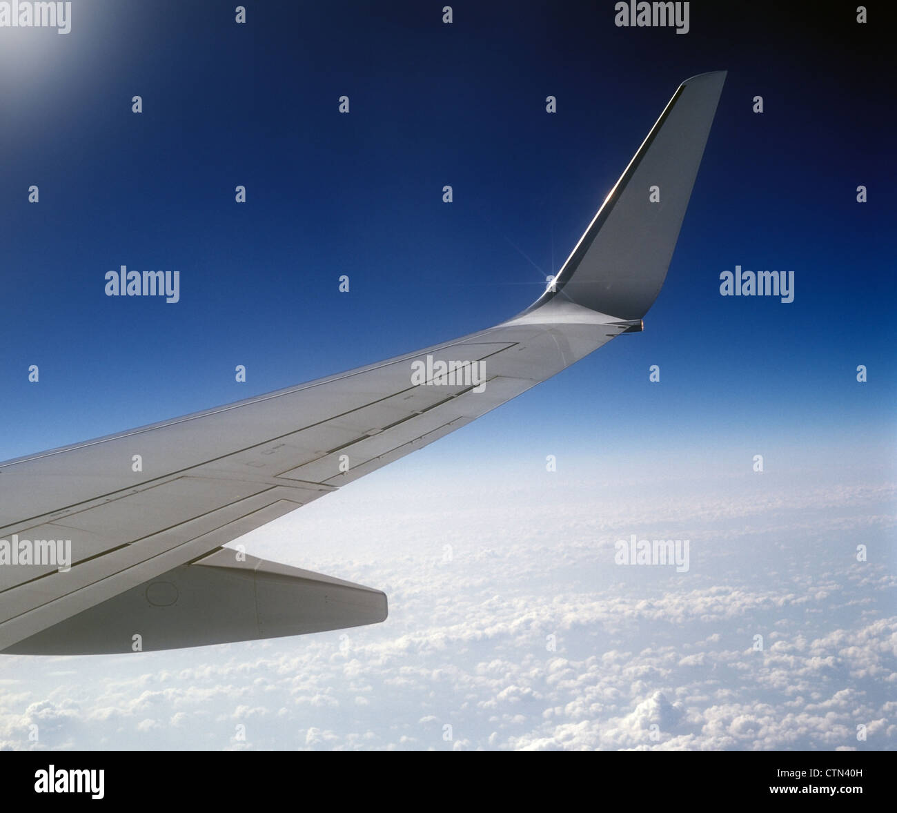 Flight high above the earth Stock Photo - Alamy