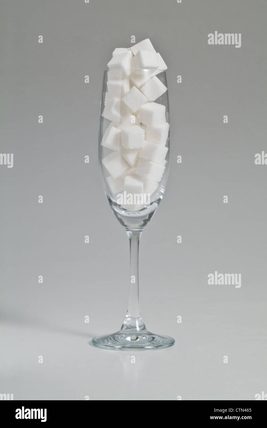 sugar in glass, for graphic design Stock Photo - Alamy