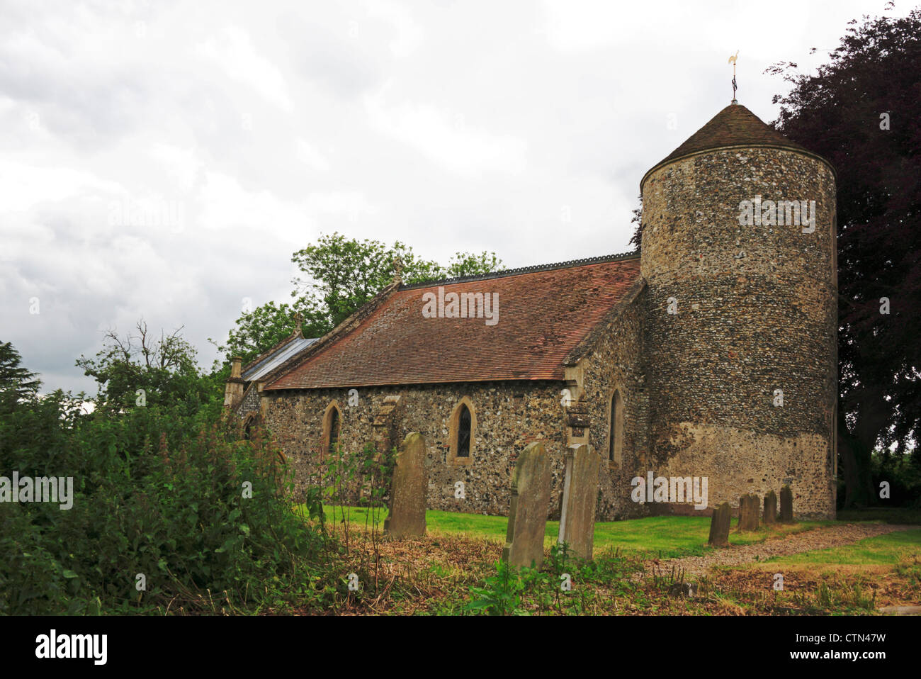 A view of the parish church of All Saints at Freethorpe, Norfolk ...