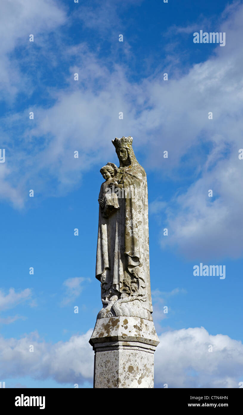 Our Lady of Penrhys statue, Penrhys, South Wales, UK Stock Photo - Alamy