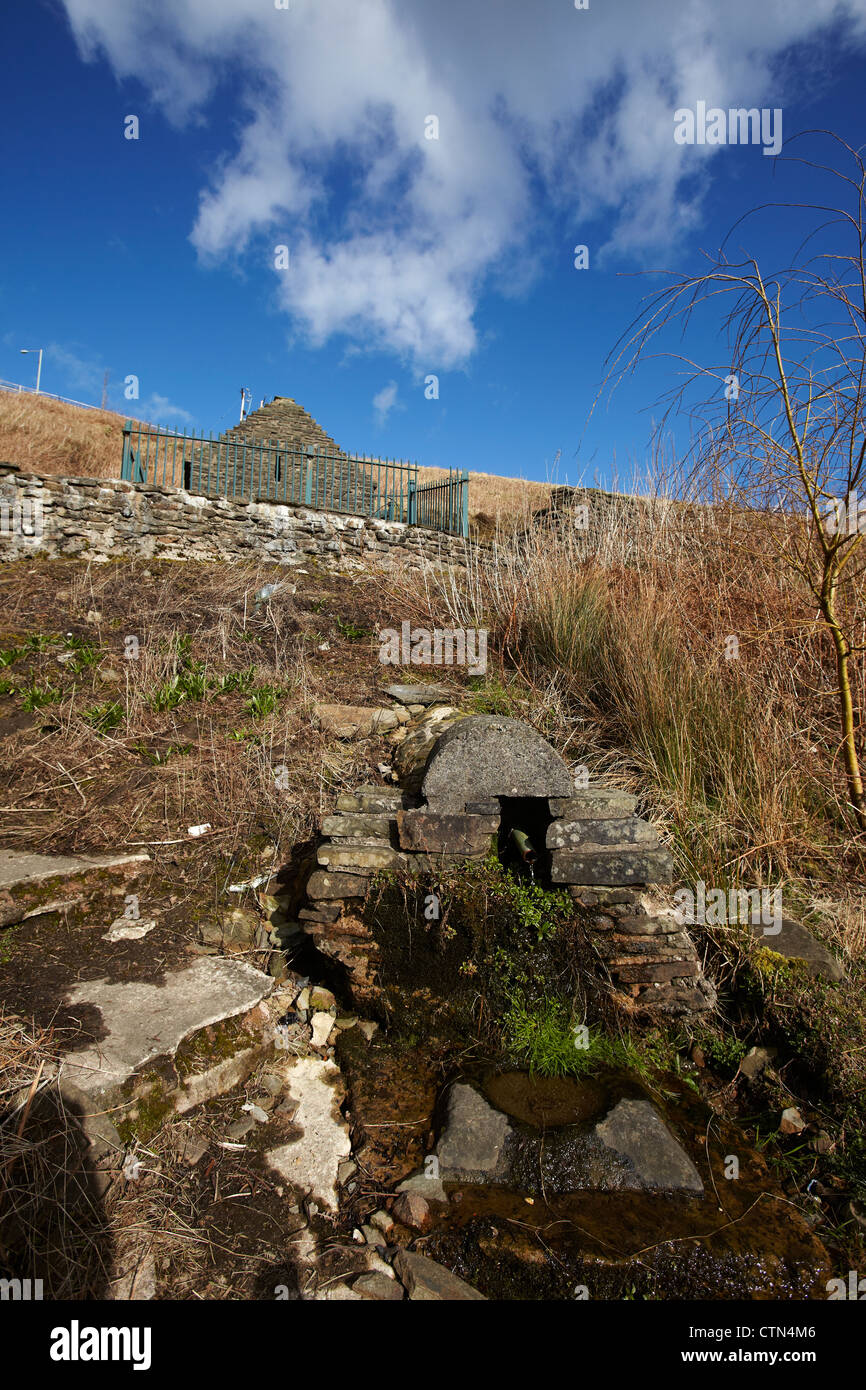 St Mary's Well, a holy well also known as Ffynnon Fair with the small ...