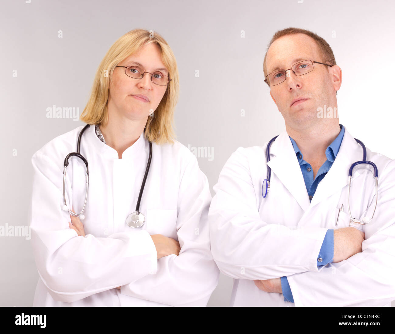 Team consisting of two medical doctors Stock Photo - Alamy
