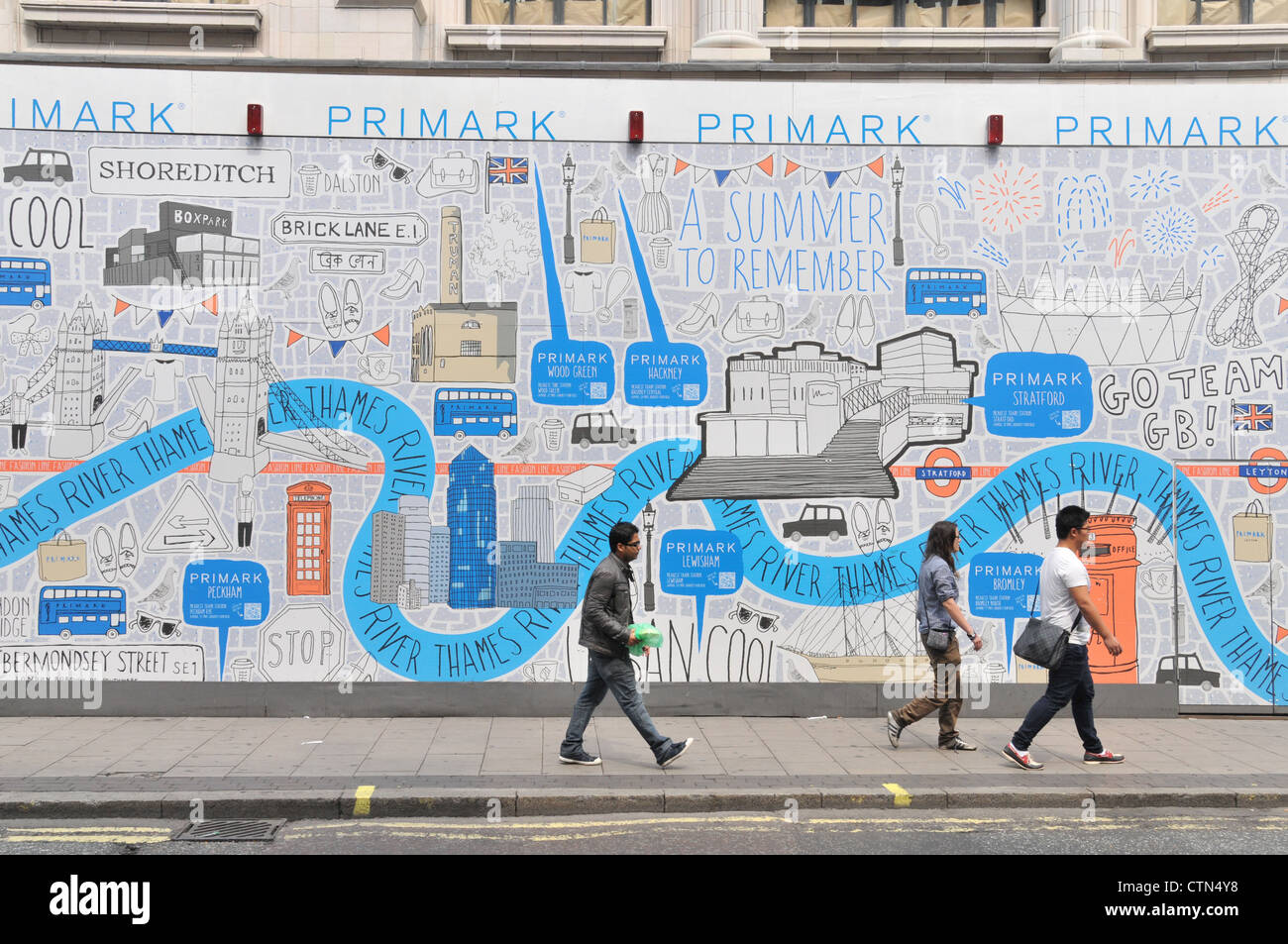 Primark a summer to remember advert Oxford Street Stock Photo - Alamy