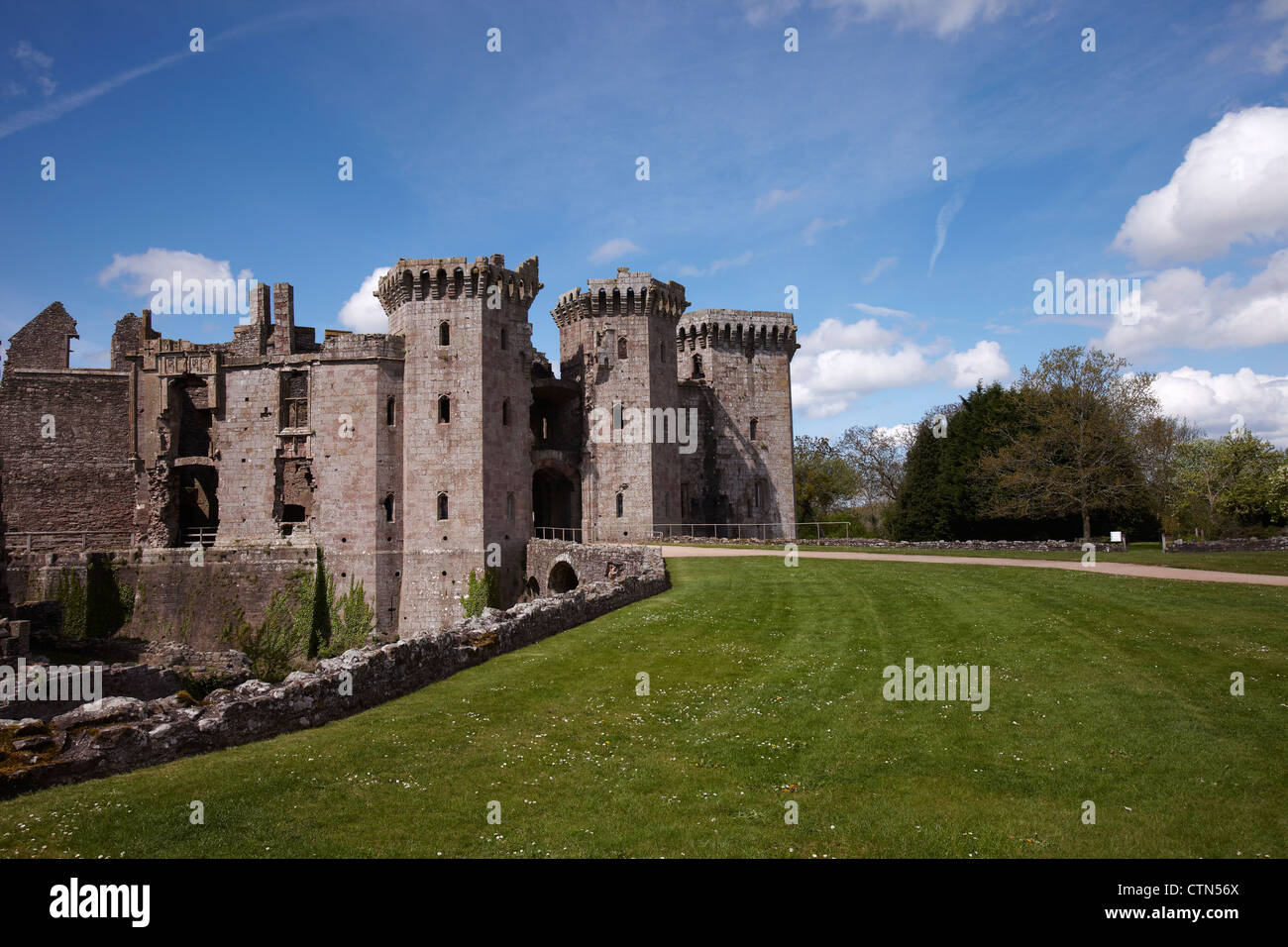 Raglan Castle, Monmouthshire, Wales, UK Stock Photo - Alamy