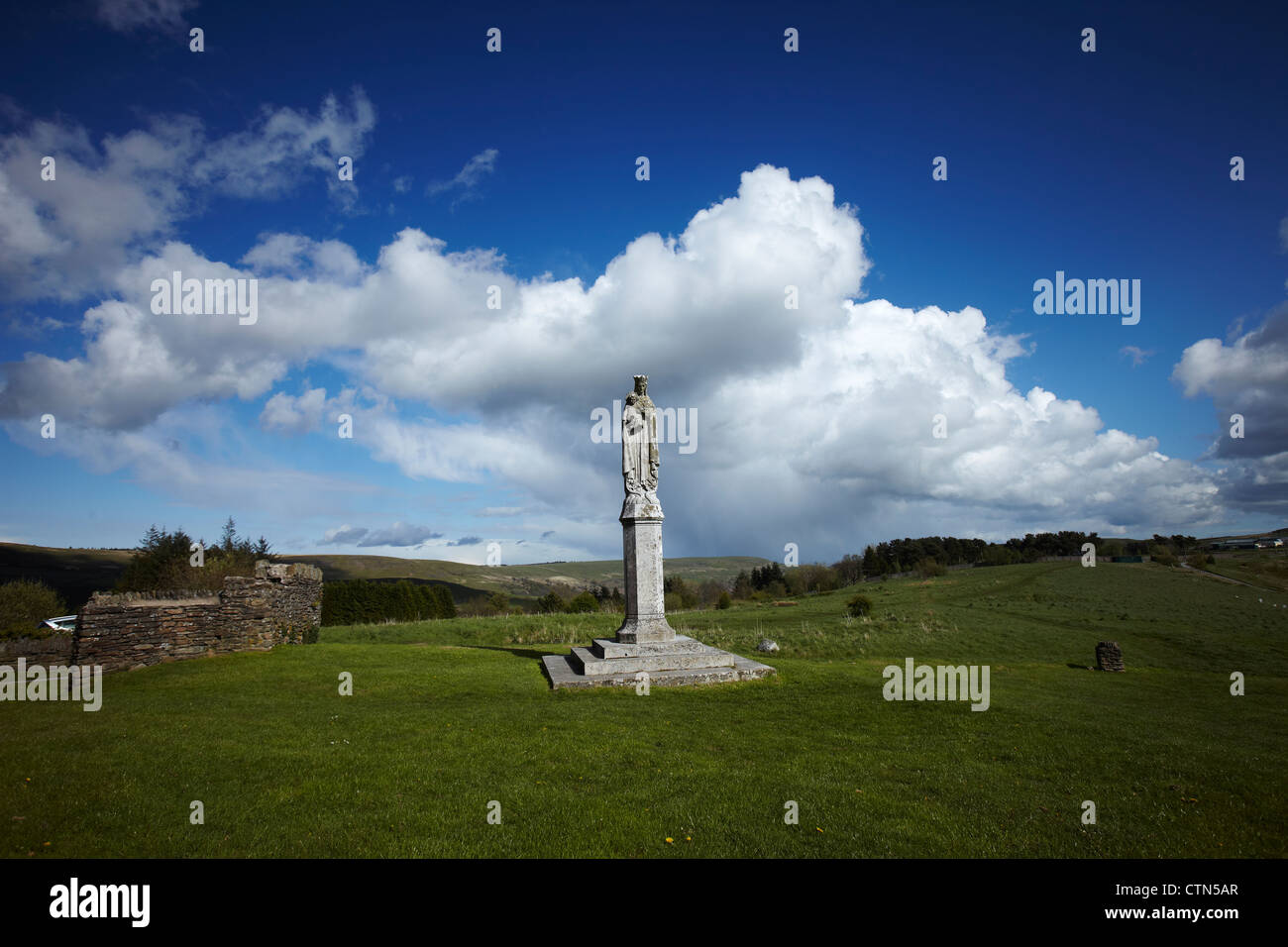 Statue penrhys wales uk pilgrimage religious site hi-res stock ...