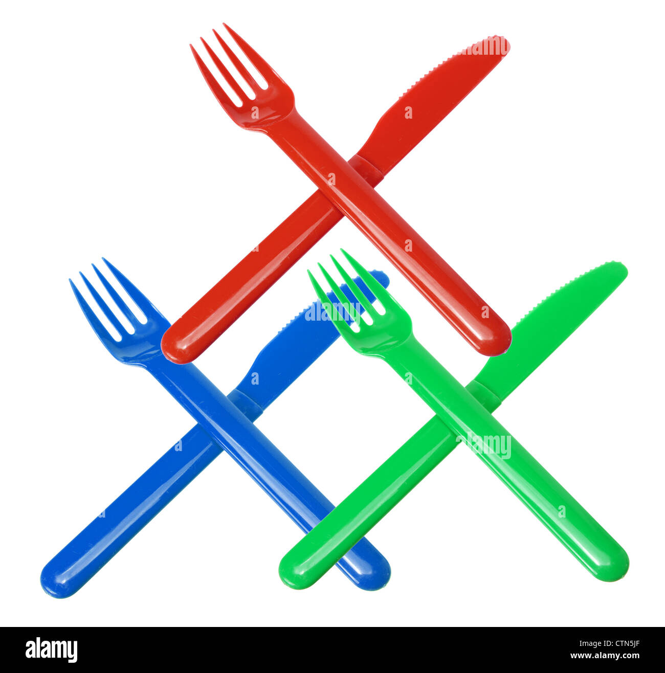 Plastic Forks and Knives Stock Photo - Alamy