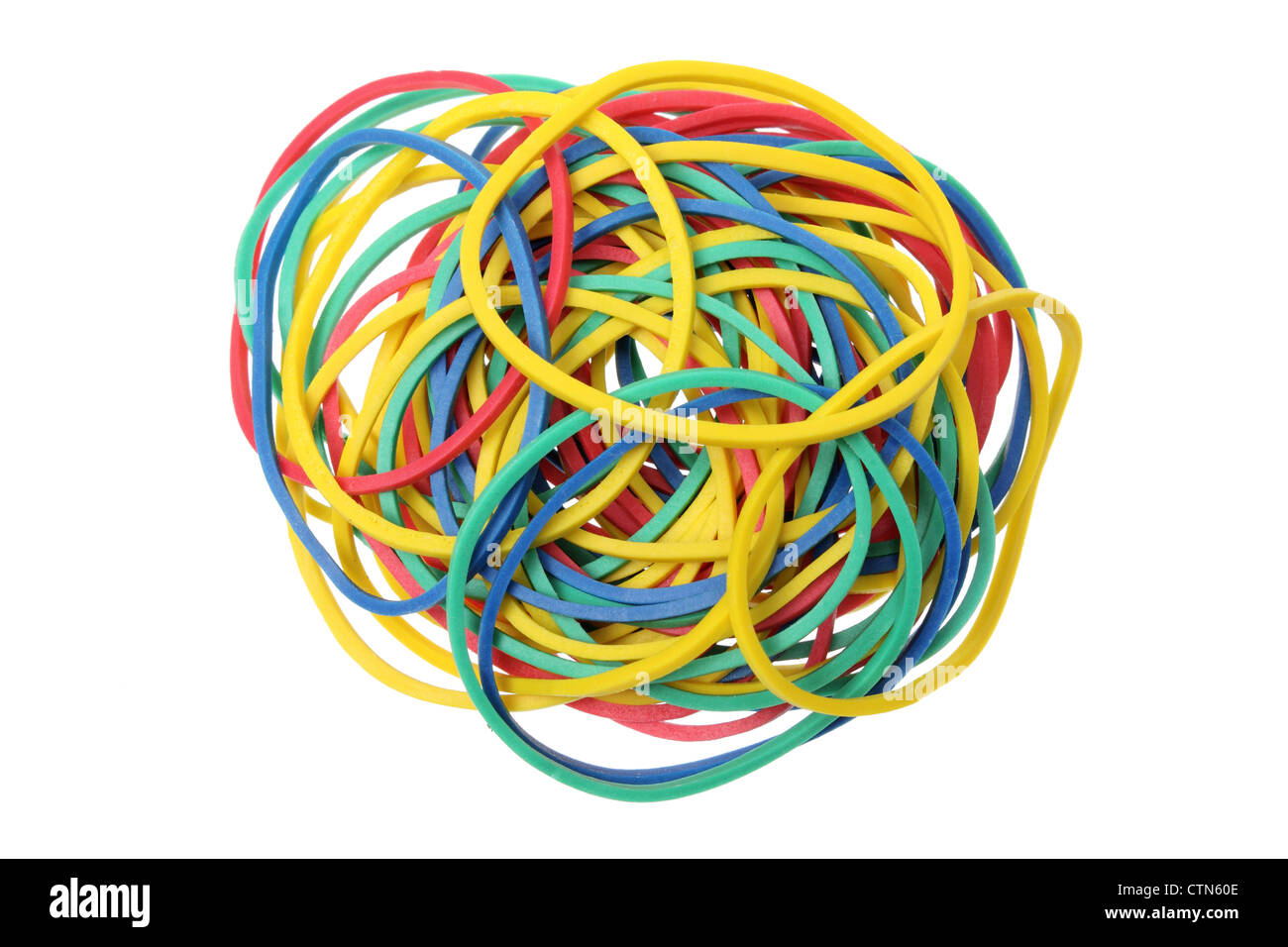 Pile of rubberbands Cut Out Stock Images & Pictures - Alamy
