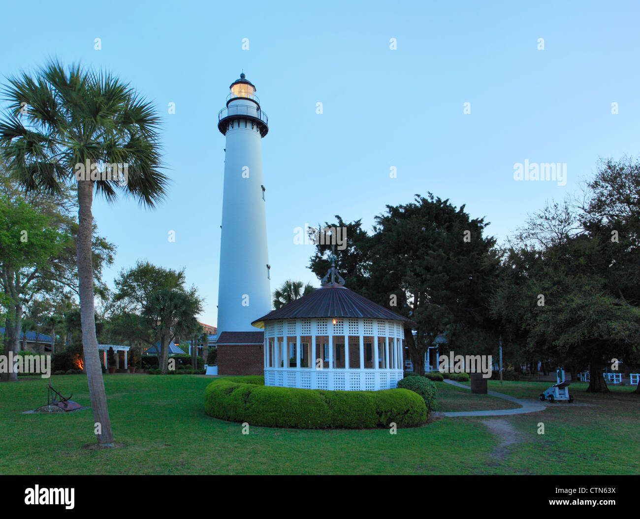 Lighthouse, Saint Simons Island, Georgia, USA Stock Photo - Alamy