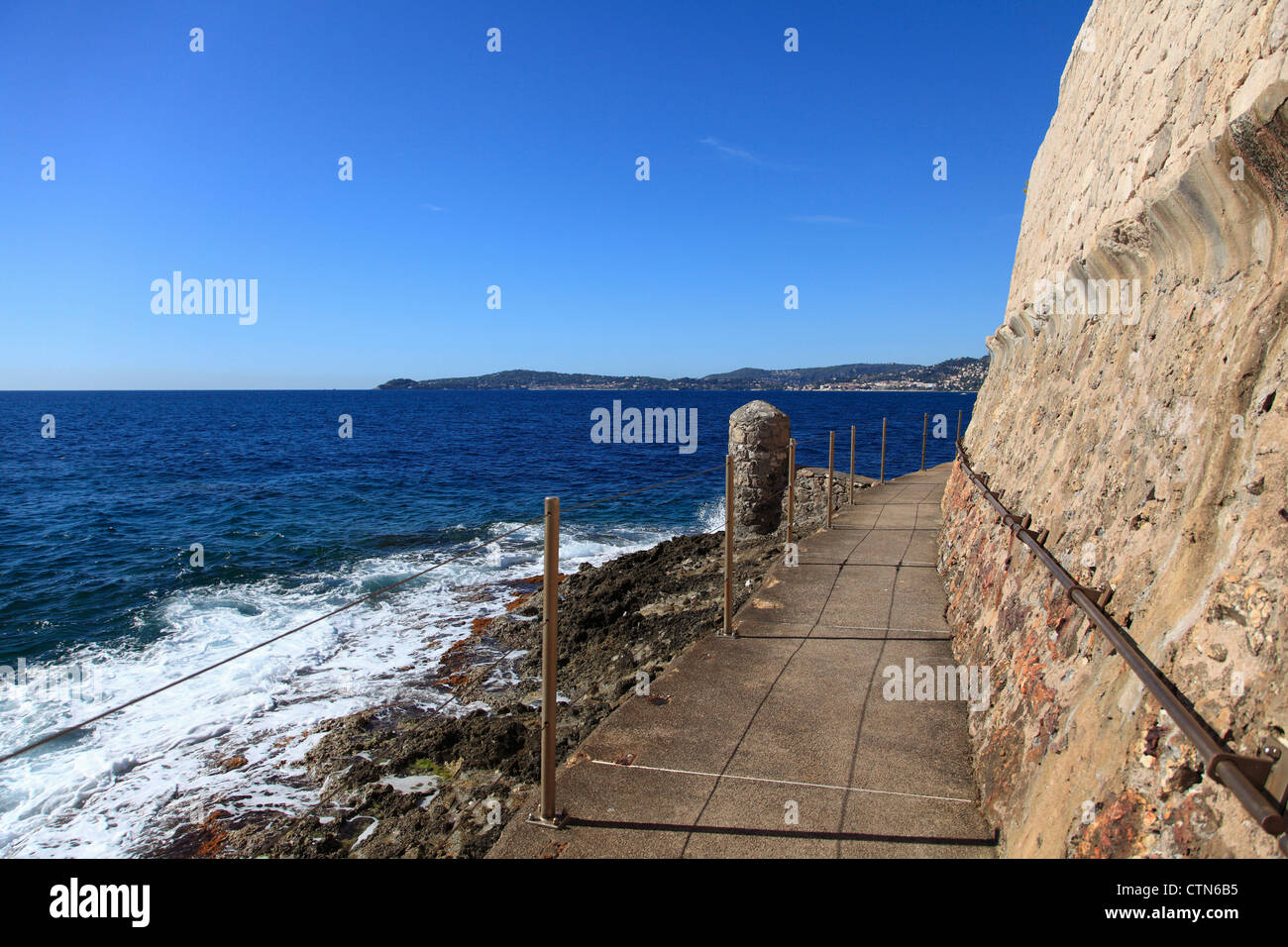 Coastal Path, Cap d Ail, Cote d Azur, Provence, French Riviera ...