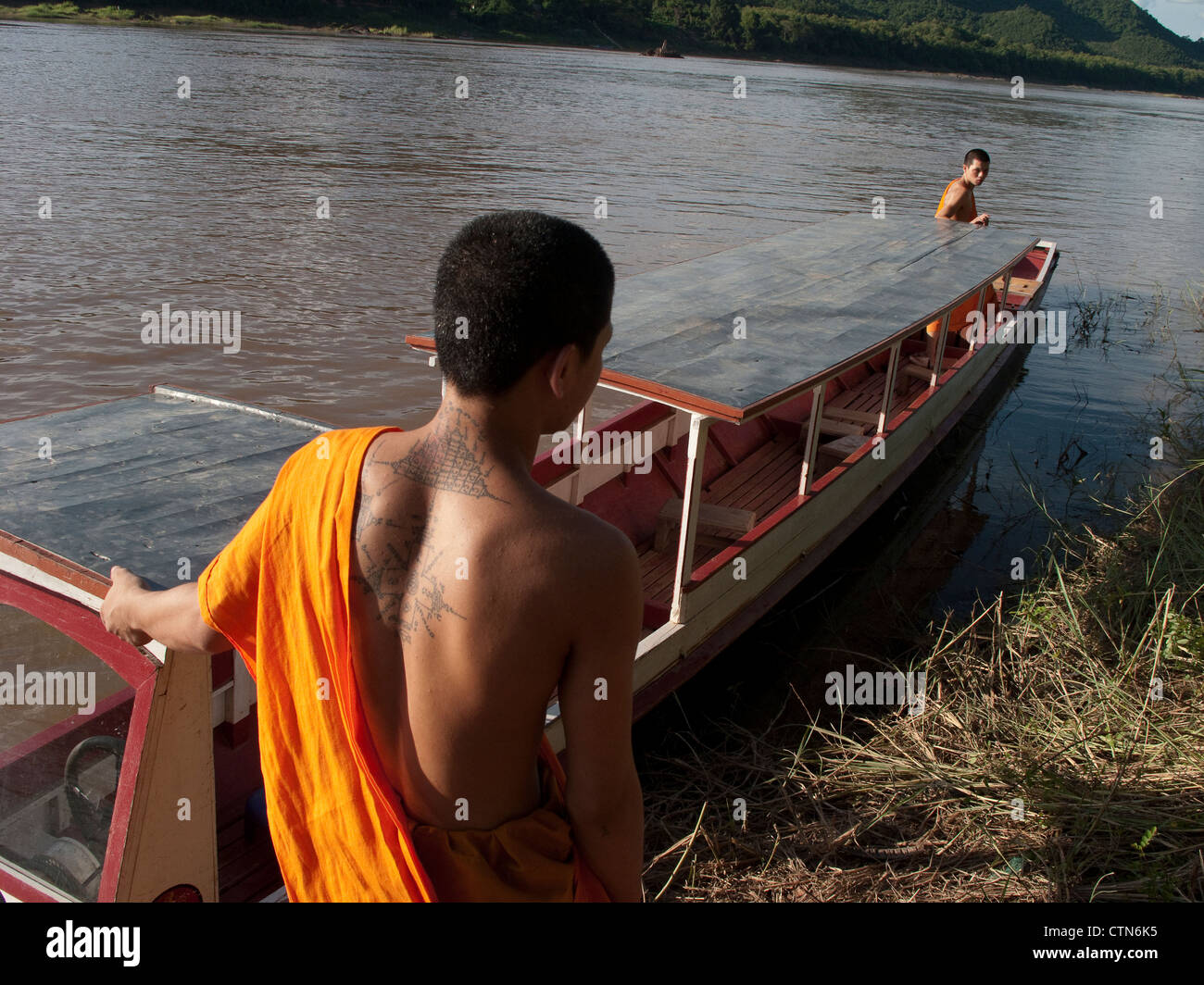 Vat Kok Bap. Luang Prabang, Laos. The Sak Yan (protection tattoos ...
