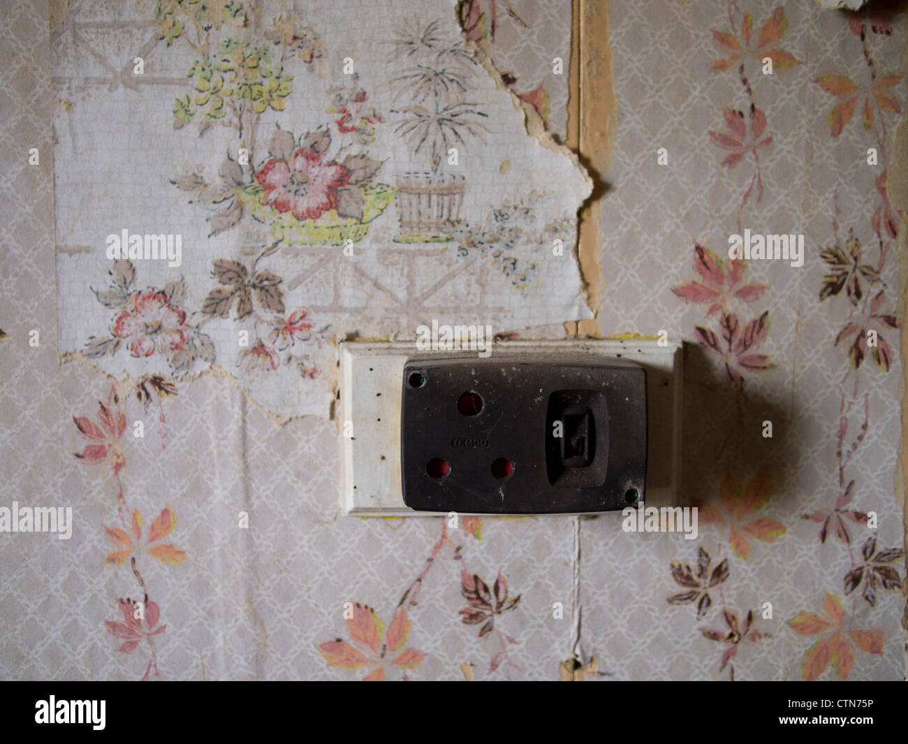 Old Electric Socket, Isle of Harris Stock Photo - Alamy