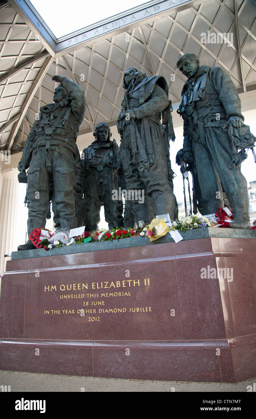 The RAF Bomber Command Memorial unveiled by Queen Elizabeth II in June ...