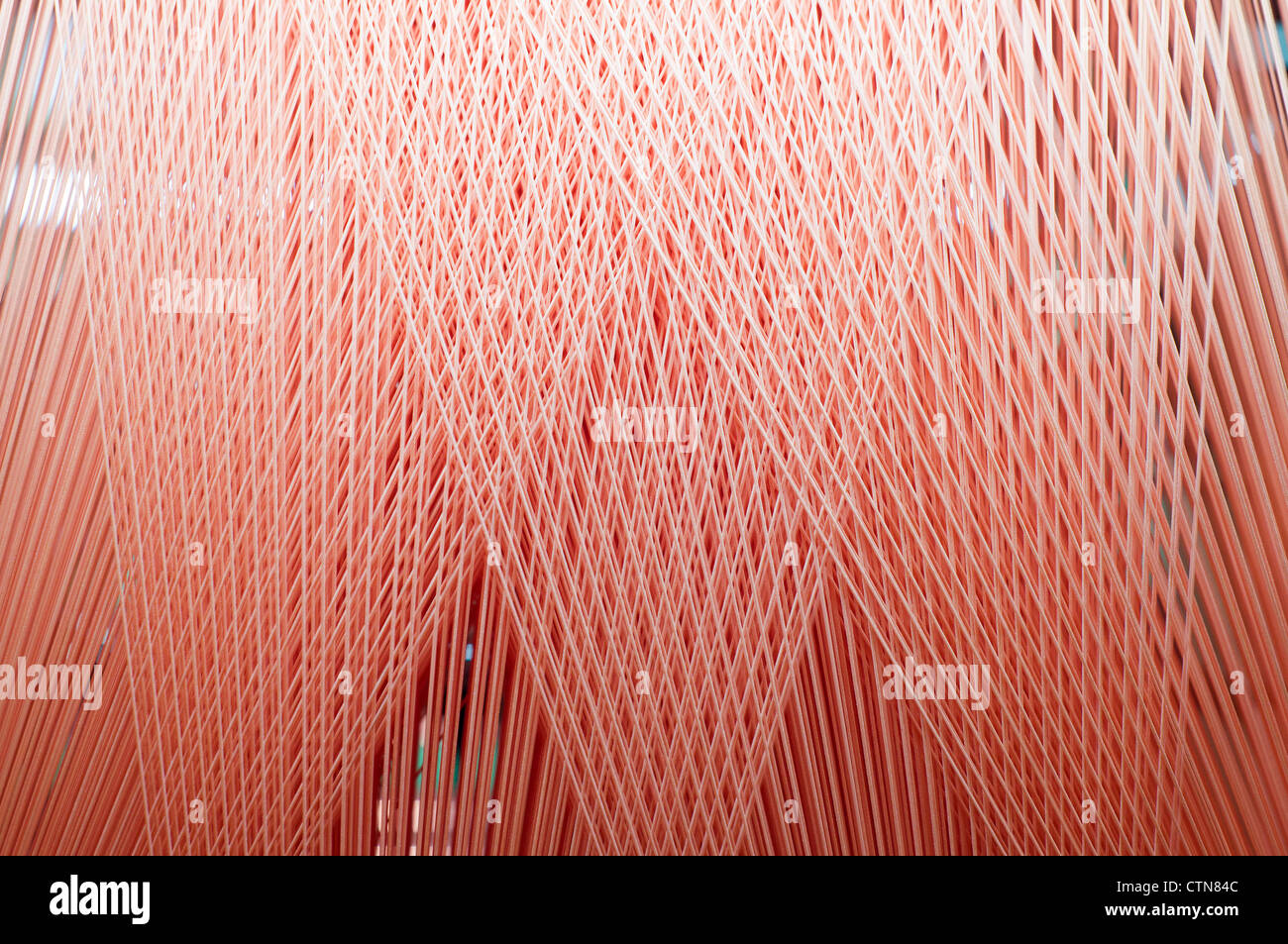 The colorful of the cone threads from textile factory Stock Photo - Alamy