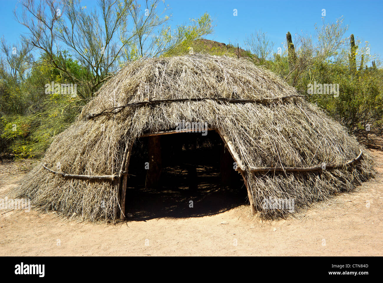 Traditional Pima or Akimel O'odham Arizona First Nations home ...