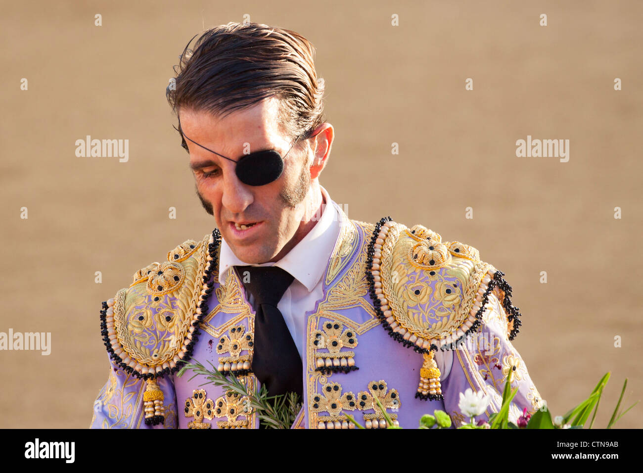 Spanish bullfighter Juan Jose Padilla. 21 July 2012, La Linea de la ...