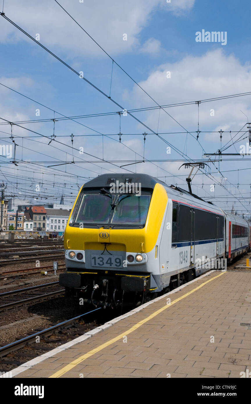 sncb,class 13,electric locomotive,1349,brussel zuid,belgium Stock Photo ...