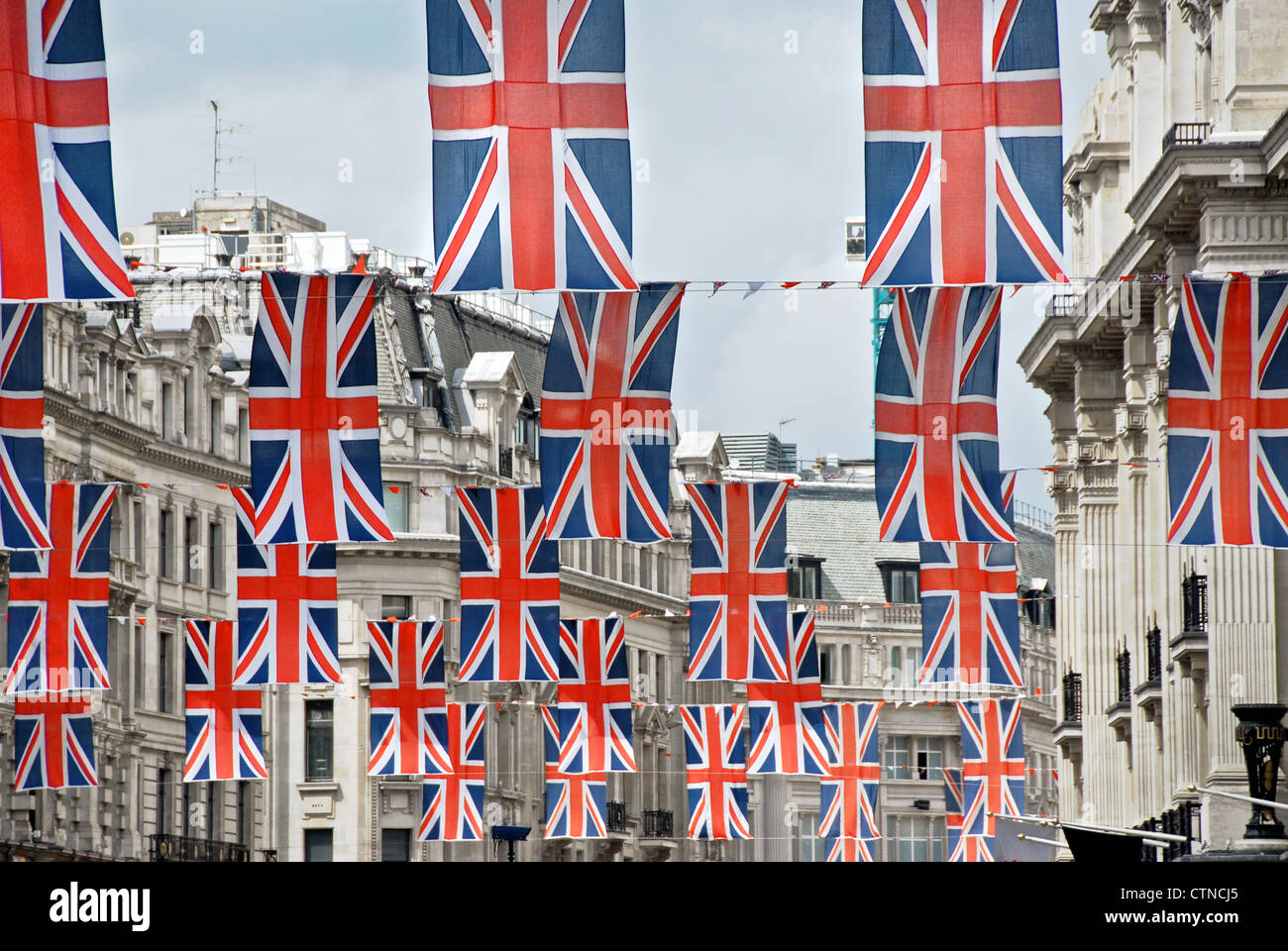 Union flags regent street london hi-res stock photography and images ...