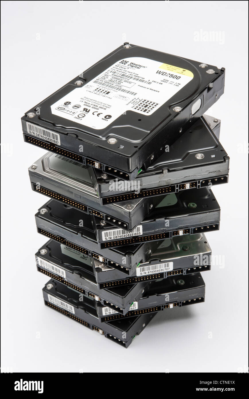 Computer hard drives Stock Photo - Alamy