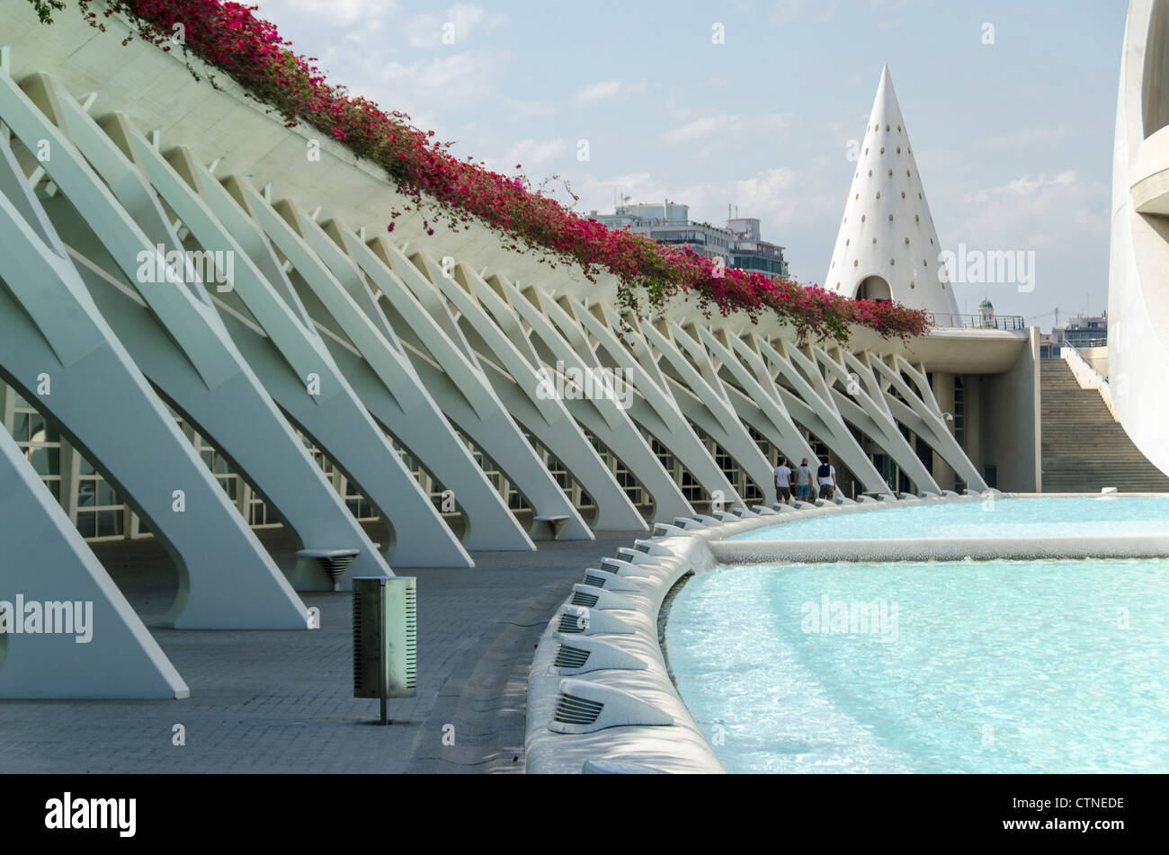 Umbracle at City of Arts and Sciences of Valencia, Spain Stock Photo ...