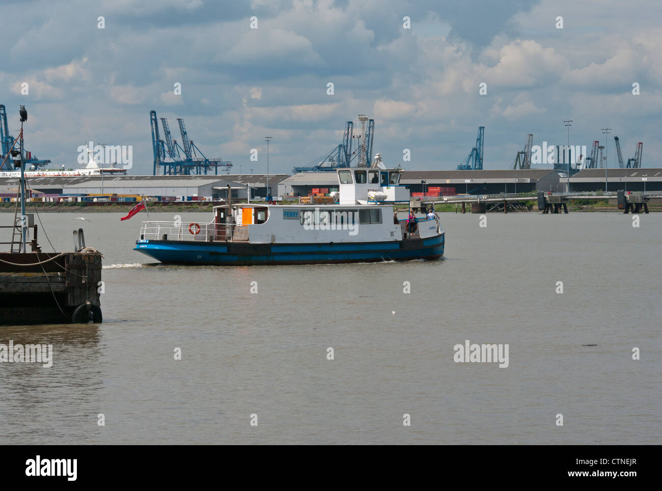 Gravesend Tilbury Foot Passenger Ferry Across The River Thames UK Stock ...