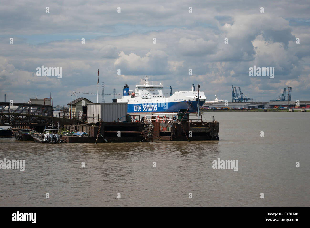 DFDS Seaways Selandia Seaways Cargo Freight Freighter Ship On The River ...