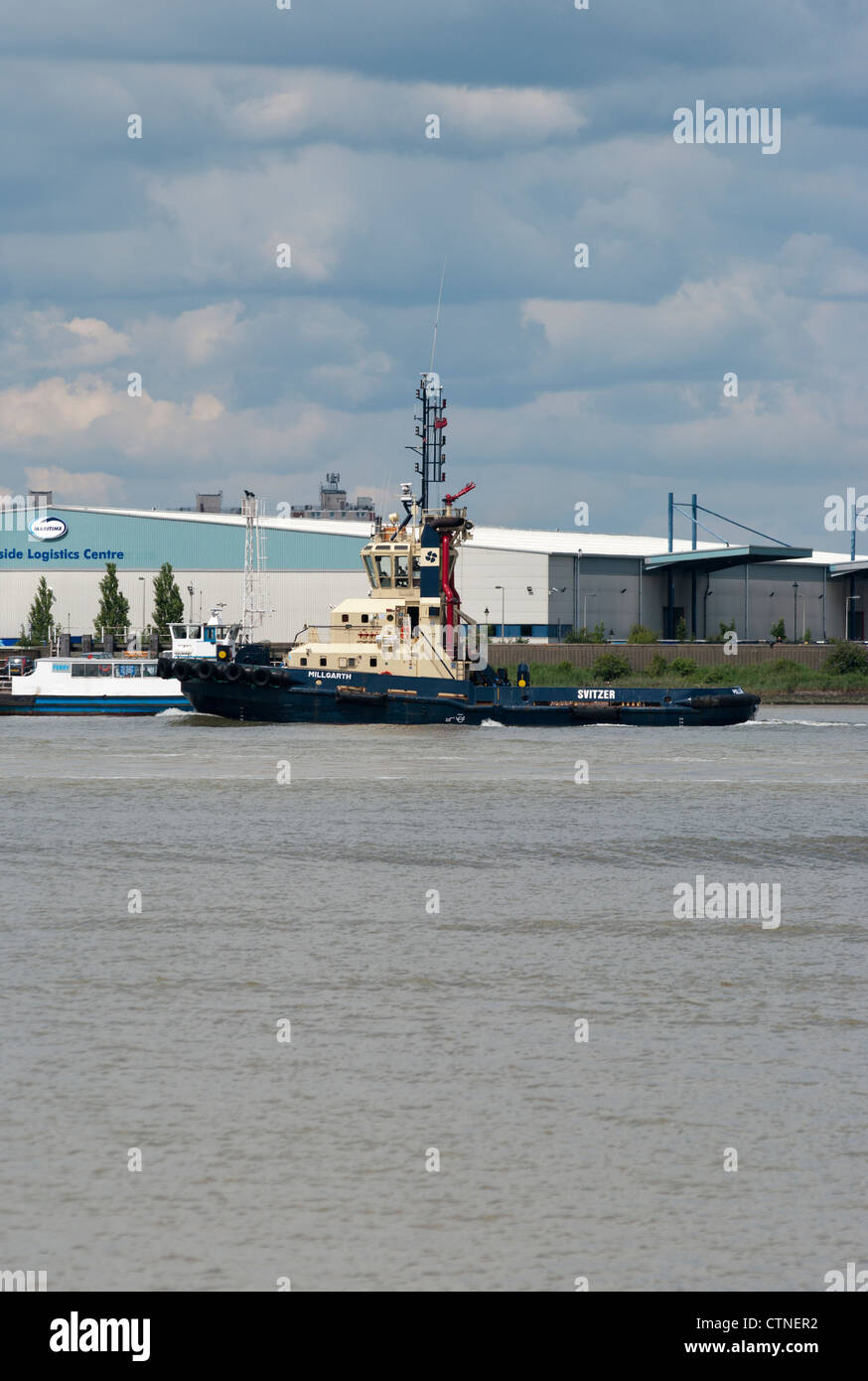 The Svitzer Millgarth Tug On The River Thames UK Stock Photo - Alamy