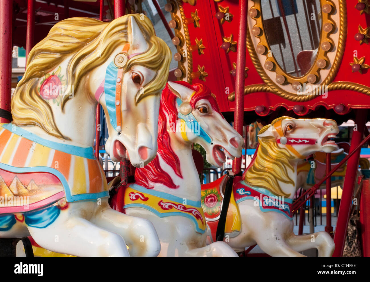 Coney island amusement park carousel hi-res stock photography and ...