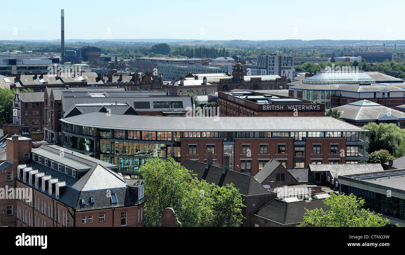 nottingham city centre skyline with the nottingham evening post ...