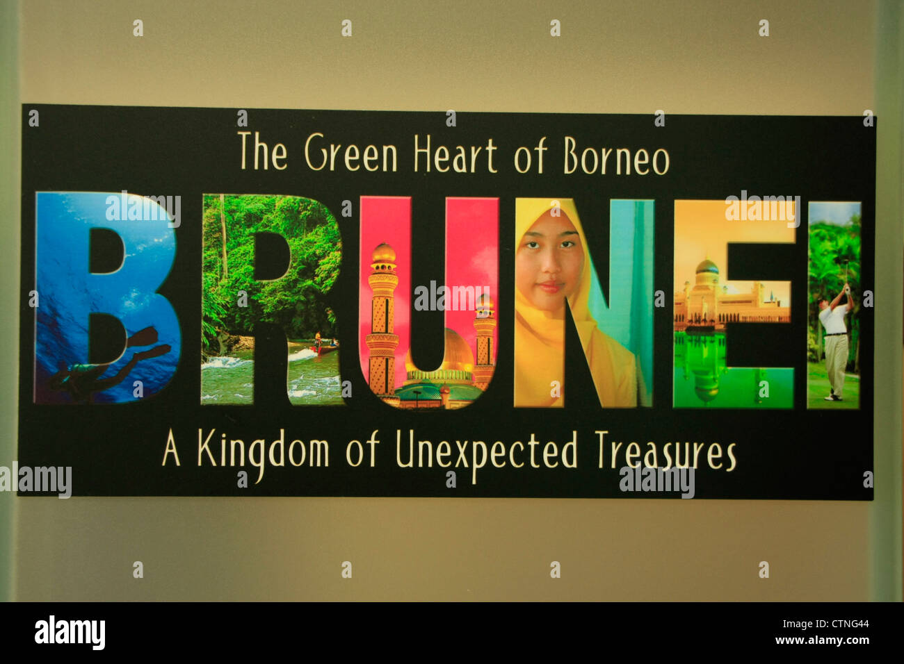 Sign with country name, Brunei Stock Photo - Alamy