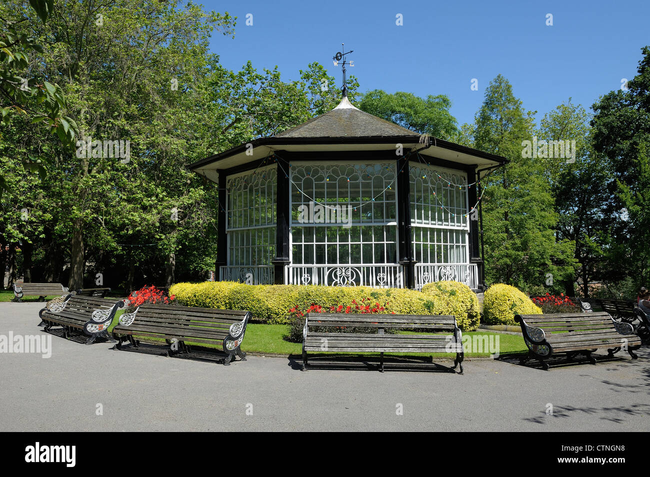victorian bandstand nottingham castle gardens england uk Stock Photo ...