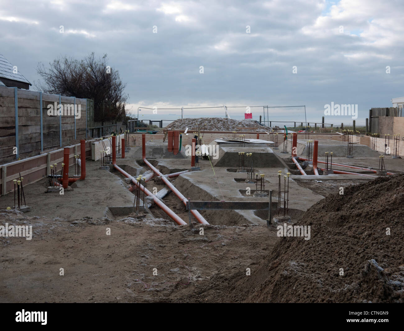 Reinforced concrete foundations hi-res stock photography and images - Alamy