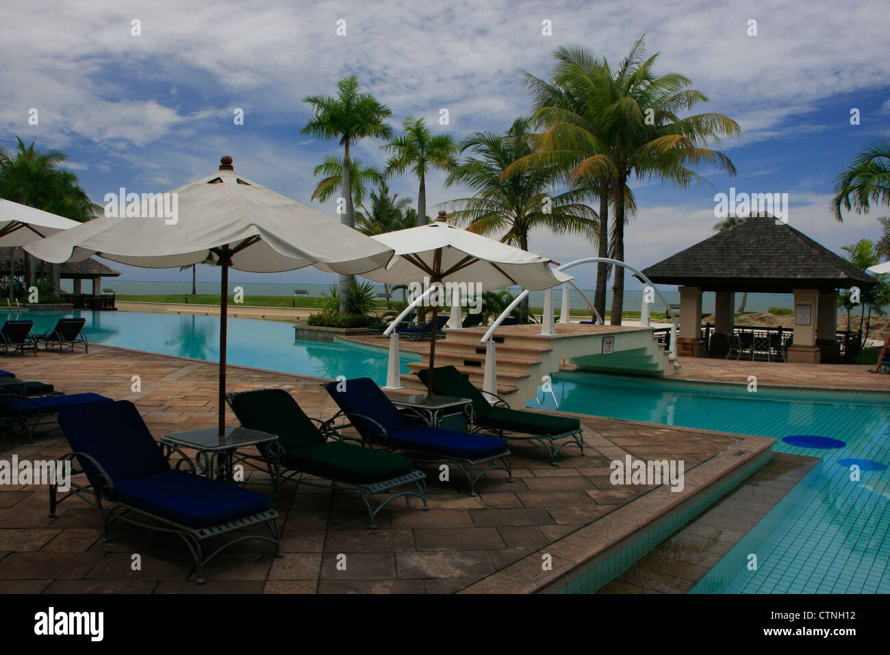 Luxury resort pool Stock Photo - Alamy