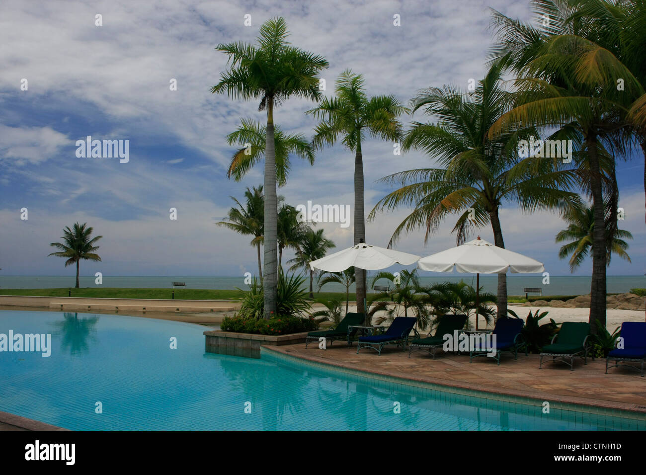 Luxury resort pool Stock Photo - Alamy