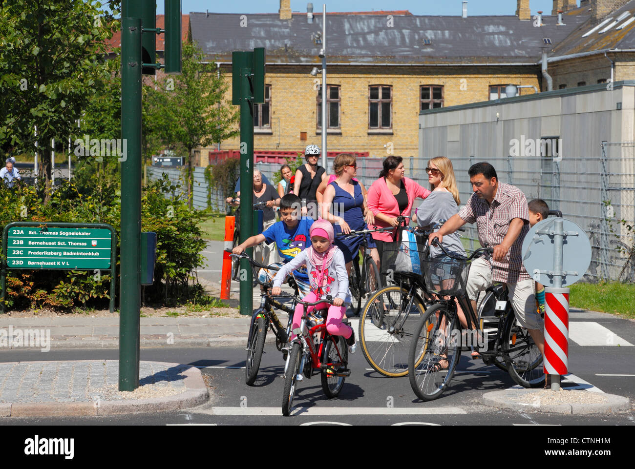 The Green 8 km bicycle route 51 from Nørrebro to Frederiksberg in ...