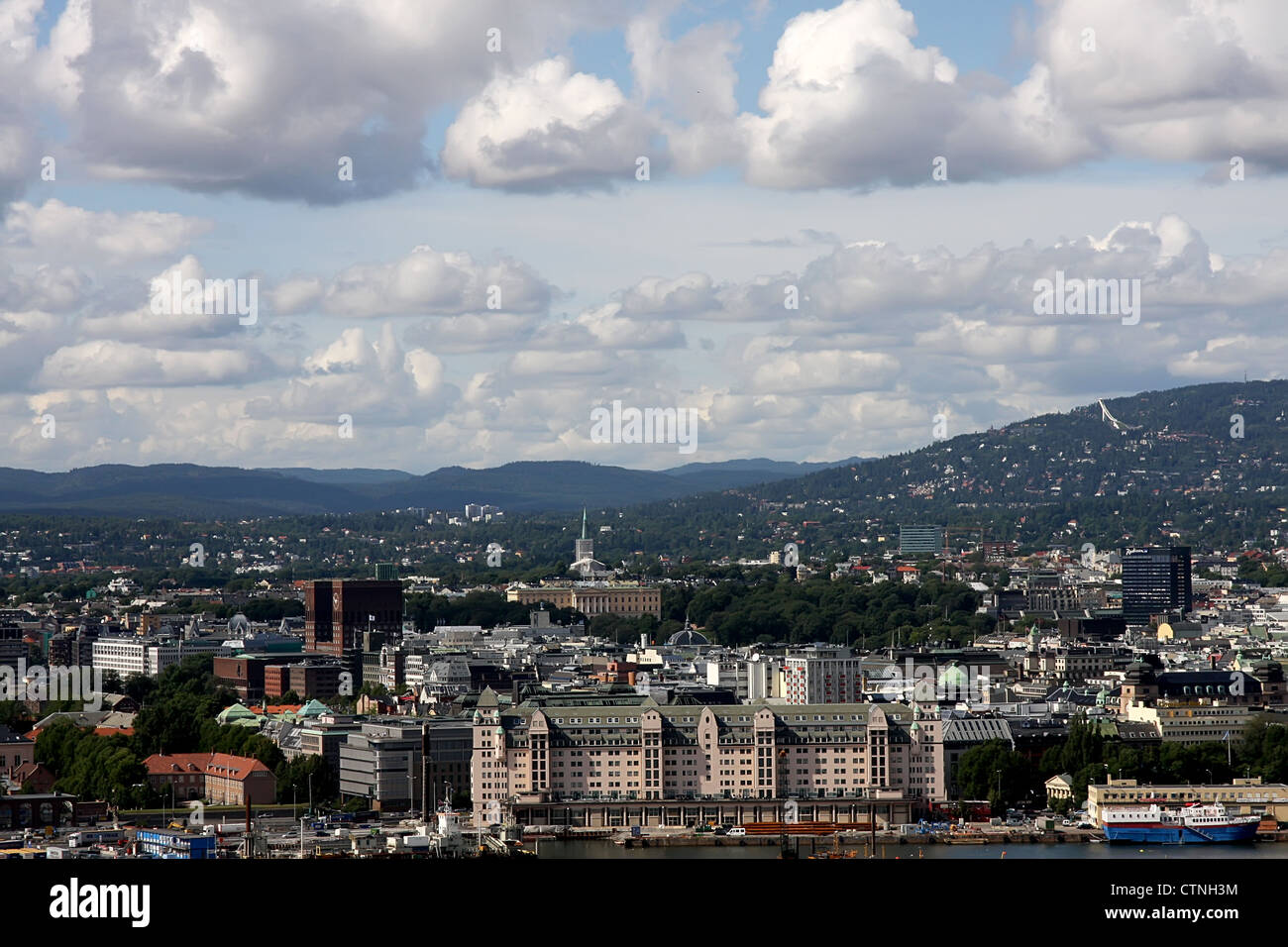 Oslo norway view cityscape hi-res stock photography and images - Alamy